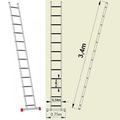 Aluminijumske merdevine profesionalne – Mojshop.rs