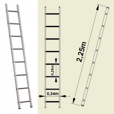 Aluminijumske merdevine profesionalne – Mojshop.rs