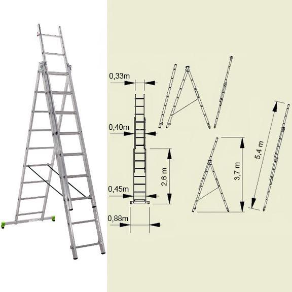 Aluminijumske merdevine profesionalne – Mojshop.rs