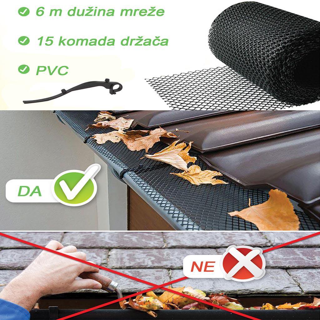 Mreža pvc za oluke 16x600cm | Domaćinstvo ostalo – Mojshop.rs